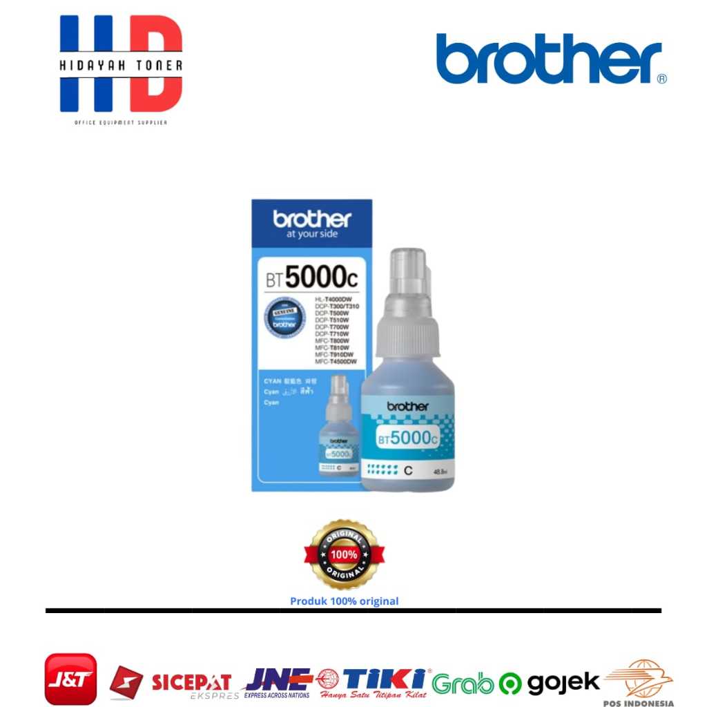 Jual Tinta brother BT5000C Cyan original | Shopee Indonesia