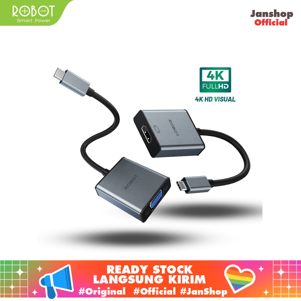Jual ROBOT HT200/HT300 USB Converter Converter Type C To HDMI ...