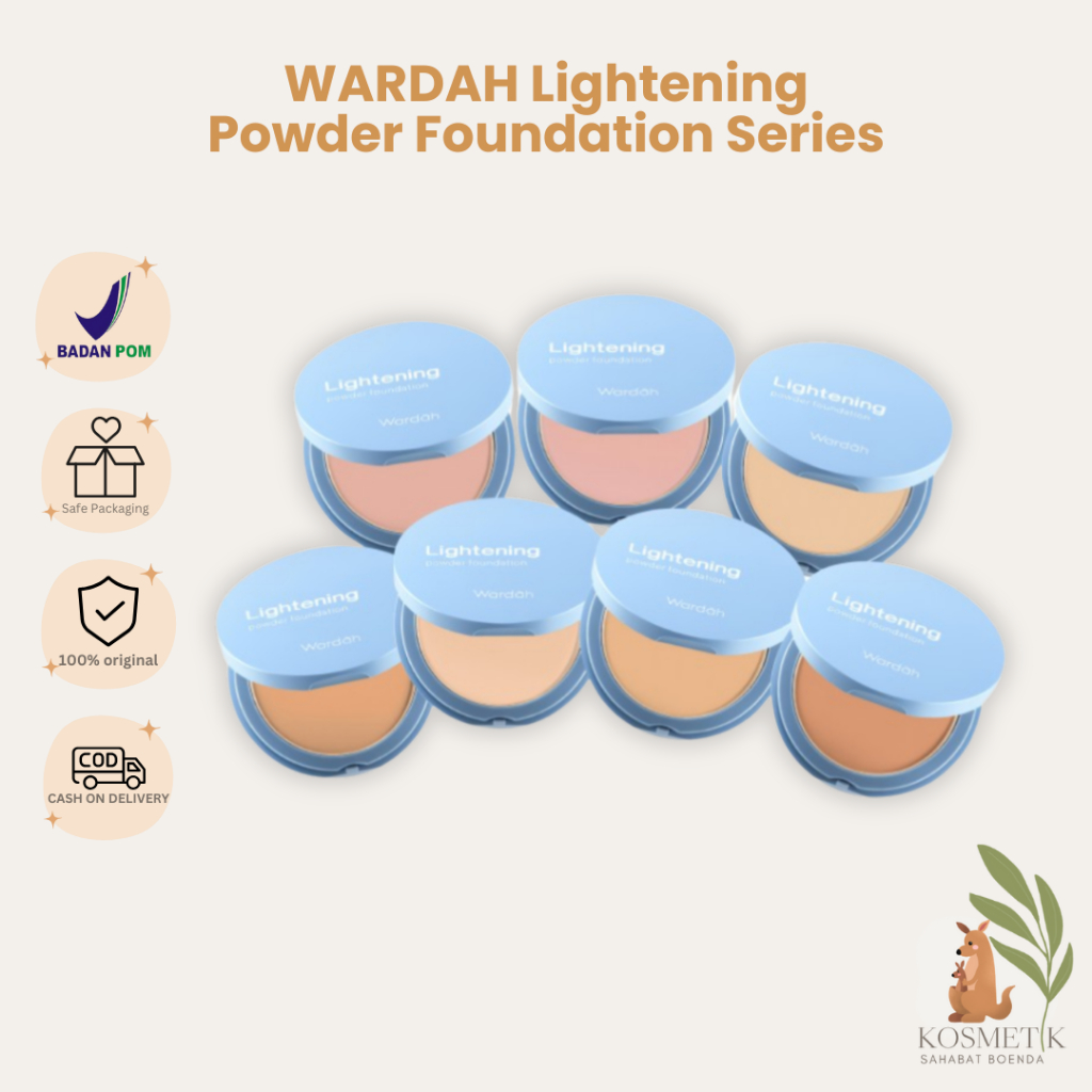 Jual WARDAH Lightening Powder Foundation Light Feel Series Bedak Padat ...
