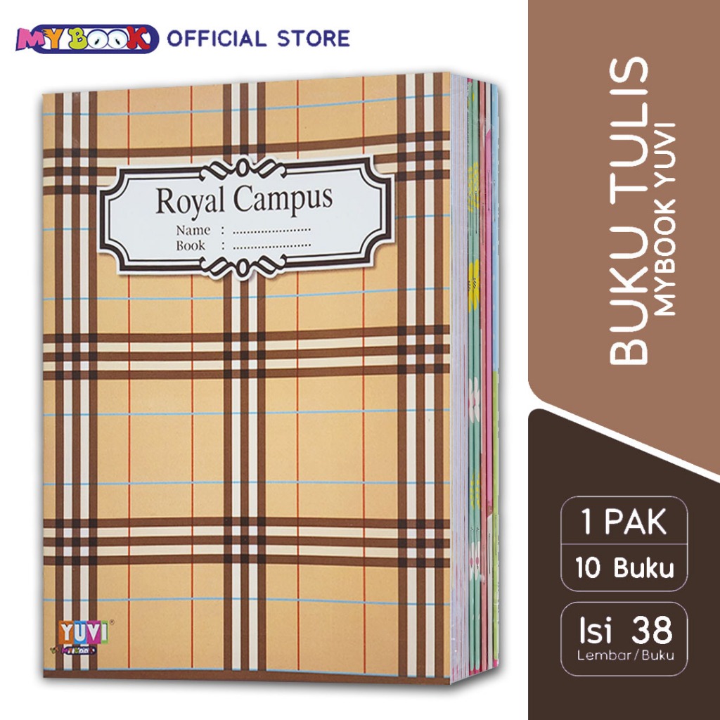 Jual My Book Yuvi Buku Tulis Royal Campus New Series Ukuran Kuarto | 38 ...