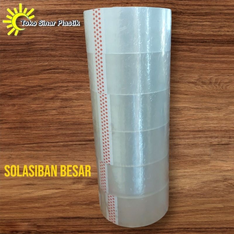 Jual SOLASIBAN LAKBAN PUTIH BENING BESAR 1 Pcs & 1 Pack | Shopee Indonesia