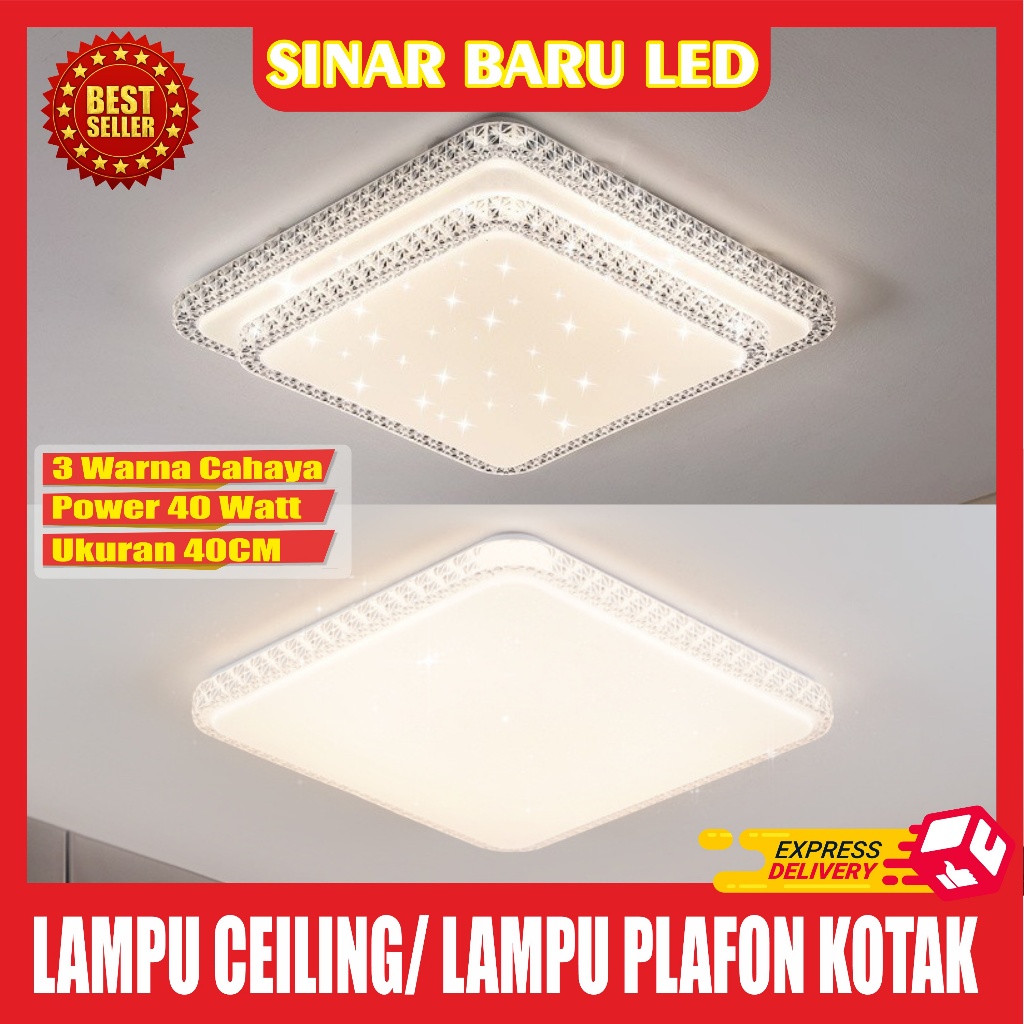 Jual Sinar Baru Led Lampu Ceiling + Remote/Ceilling Led/Lampu Plafon ...
