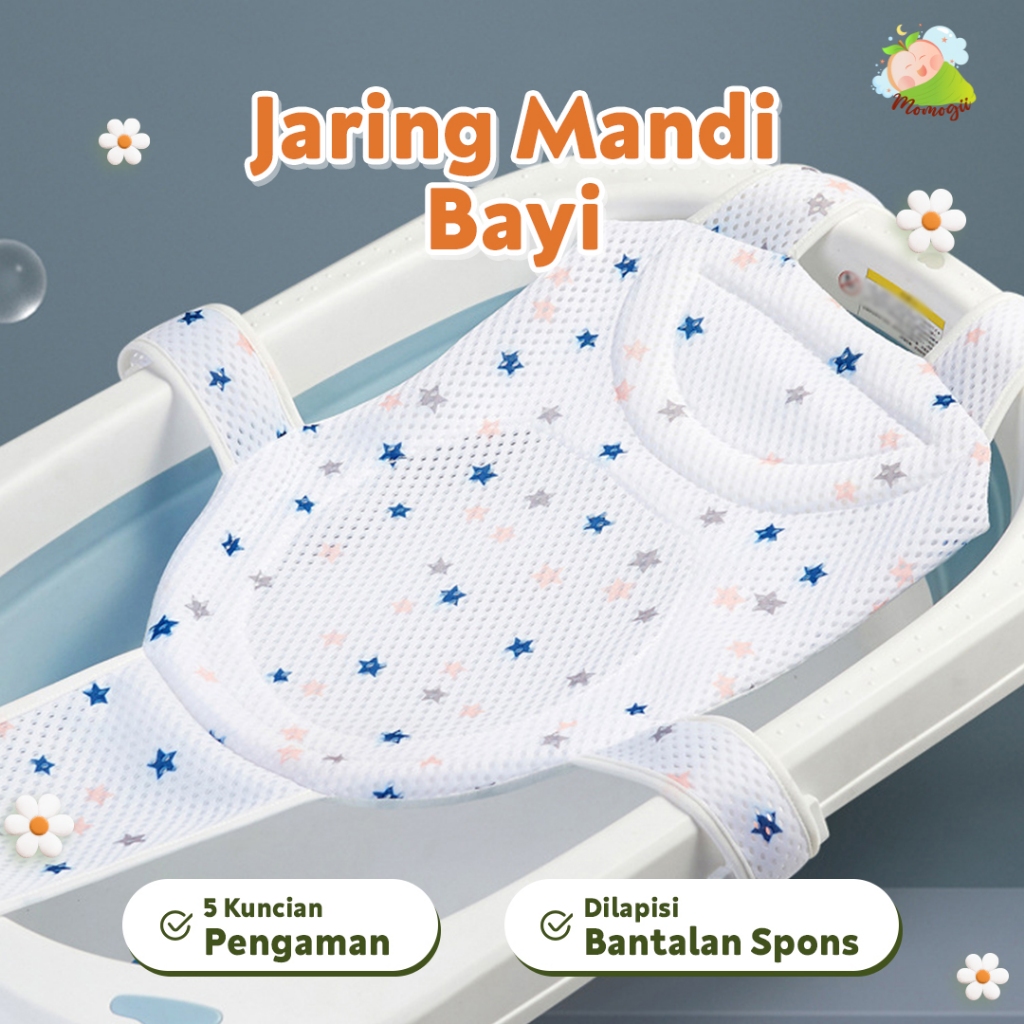 Jual MOMOGII Baby Bath Helper Jaring Mandi Bayi | Shopee Indonesia