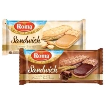 Jual ROMA SANDWICH 2 VARIAN SARA ( PEANUTS BUTTER & COKLAT BON BON ...