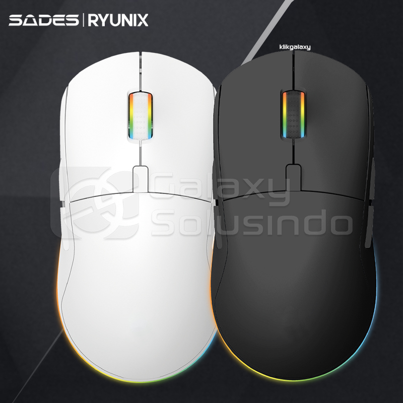 Jual SADES RYUNIX KOJIN MX10 Wireless Bluetooth Gaming Mouse - Black / White | Shopee Indonesia