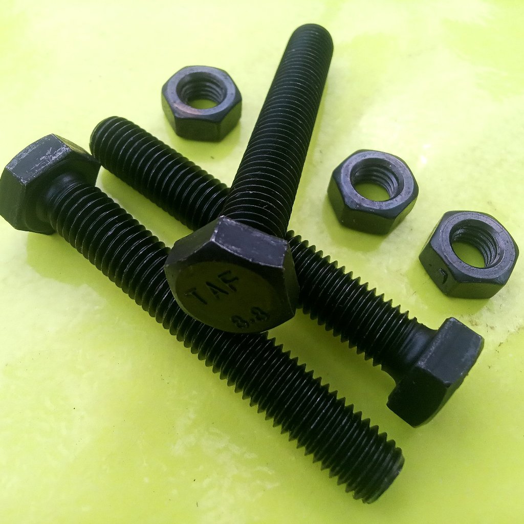 Jual BAUT BAJA HTB 8.8 M16 X 120 FULL DRAT / BAUT 24 KUNCI 24 / BAUD FULL DRAT 24 / BAUT BAJA ...