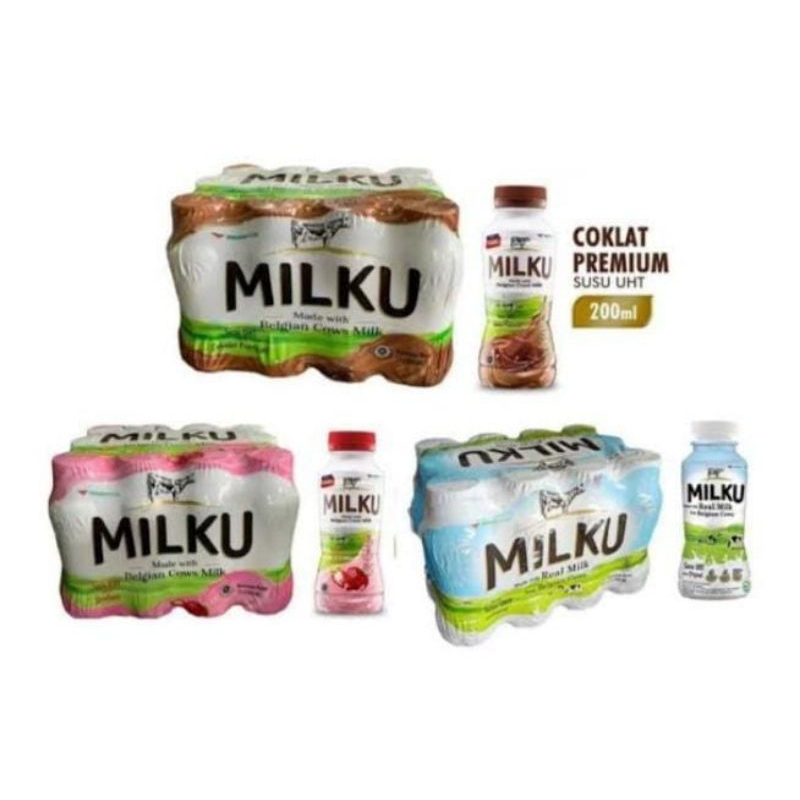 Jual MINUMAN MILKU BERBAGAI RASA(COKLAT, STOBERI,ORIGINAL) | Shopee ...