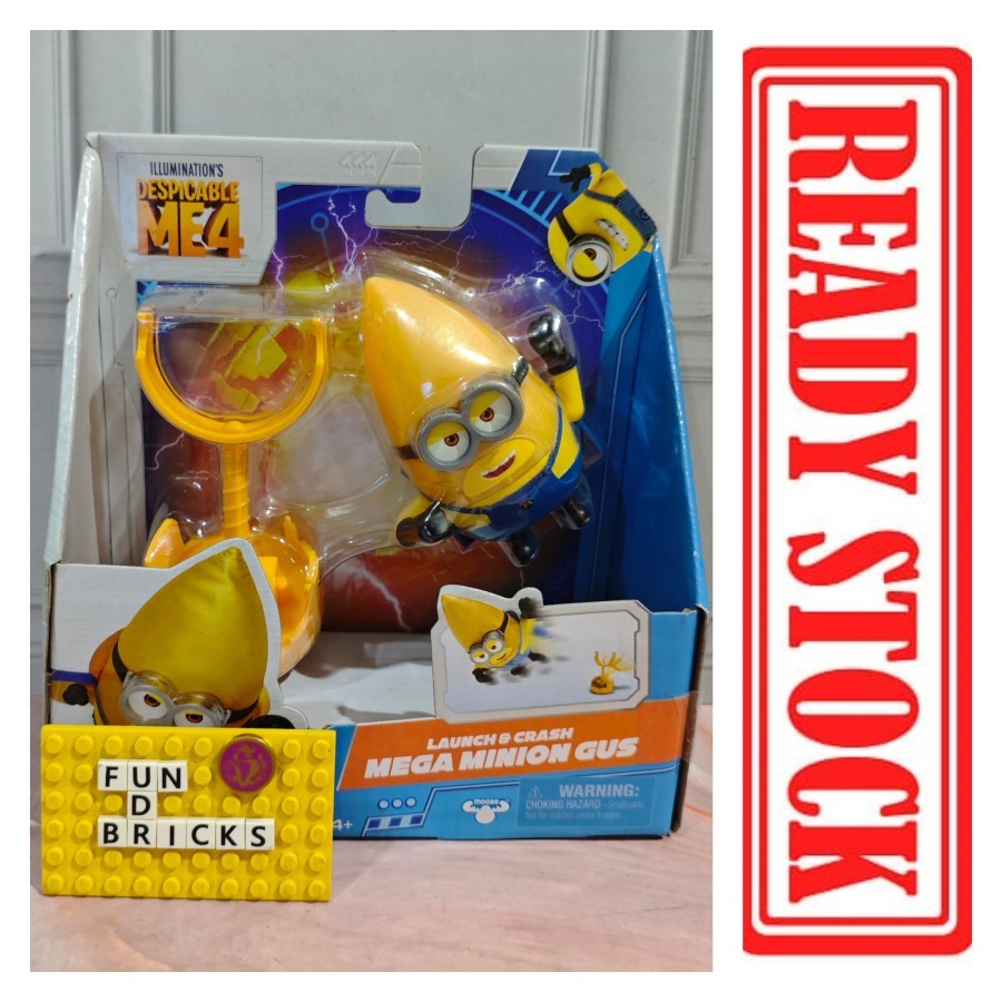 Jual Mega Minion Gus Launch & Crash Despicable Me 4 Action Figure Set ...