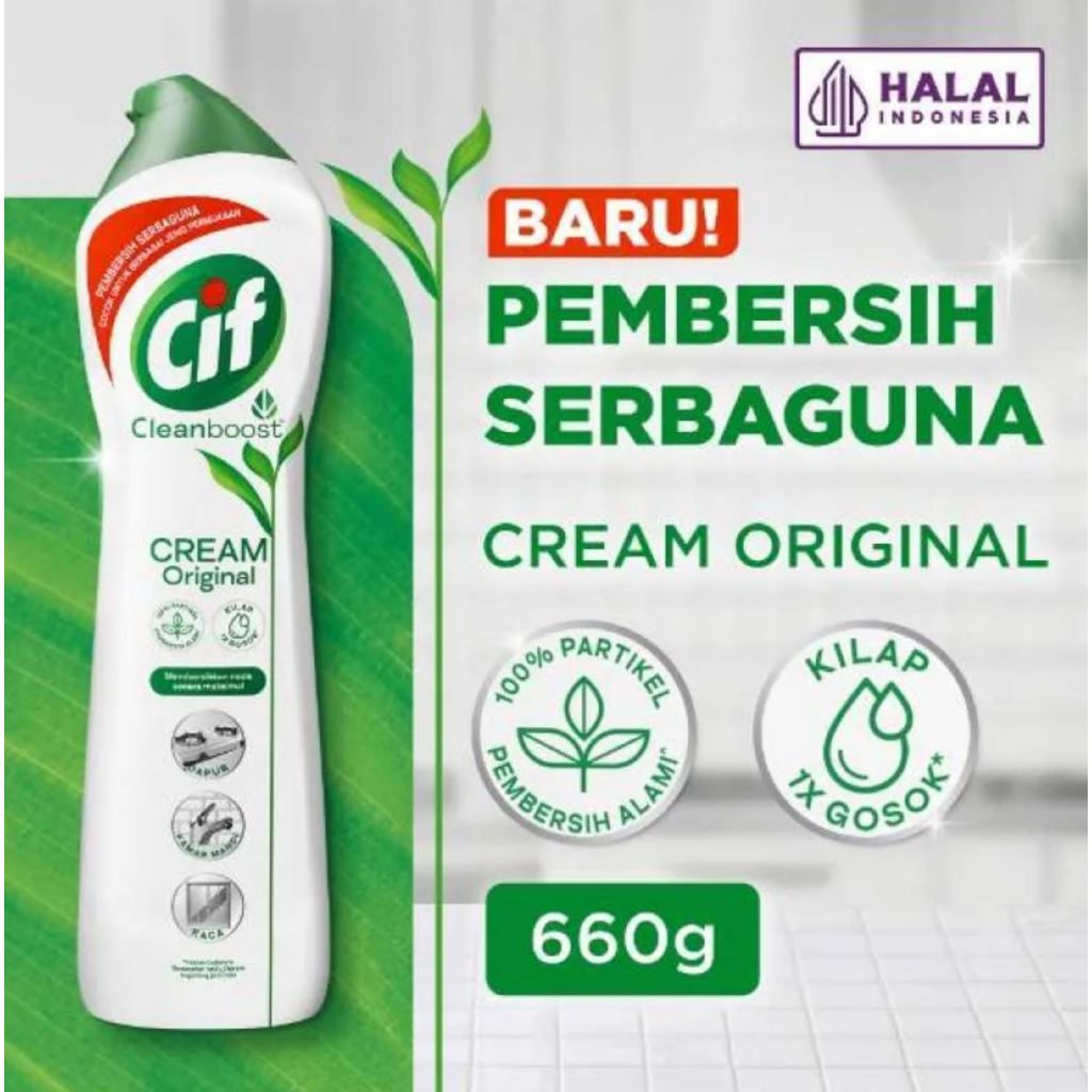 Jual Cif Cream Original Botol 660ml - Cairan Pembersih Serbaguna Dapur ...
