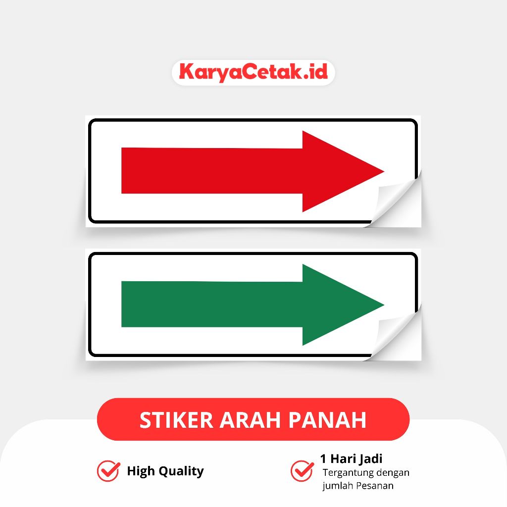 Jual Stiker Arah Panah Rambu Tanda Sign Arrow Label Sticker K3 Safety ...