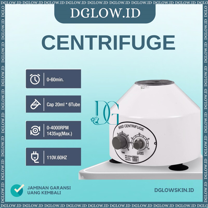 Jual Centrifuge 6 Hole 4000 rpm Alat prp Mesin Centrifuge Dermatology ...