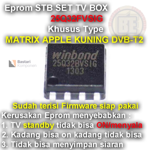 Jual Ic Eprom Firmware STB SET TV BOX MATRIX APPLE KUNING DVB-T2 | Shopee Indonesia