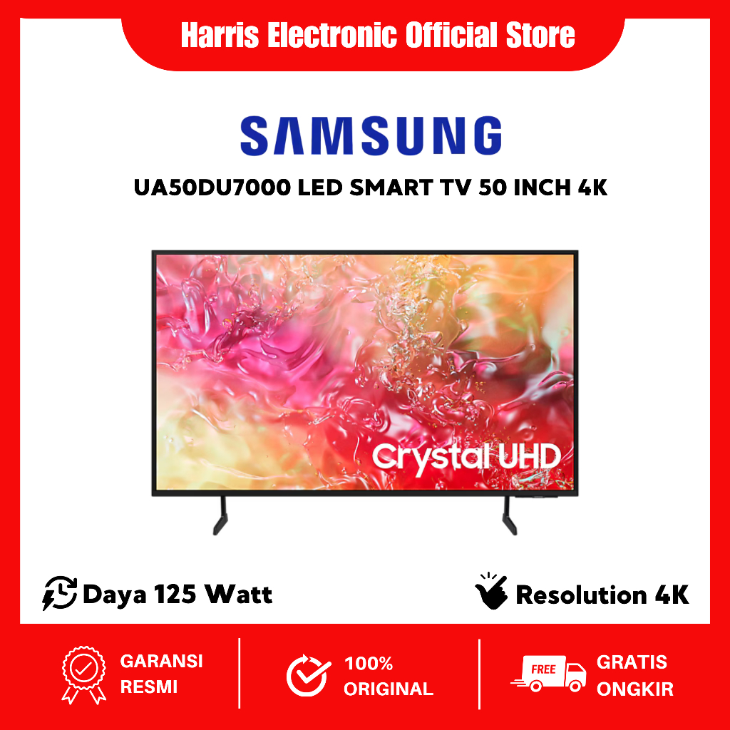 Jual SAMSUNG UA50DU7000 LED SMART TV 50 INCH 4K - GARANSI RESMI | Shopee Indonesia