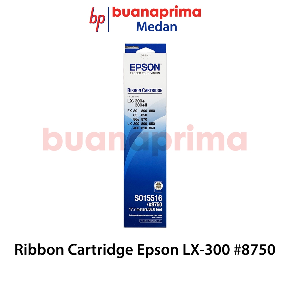 Jual Ribbon Cartridge EPSON LX-300 Original Pita Printer Lengkap 8750 ...