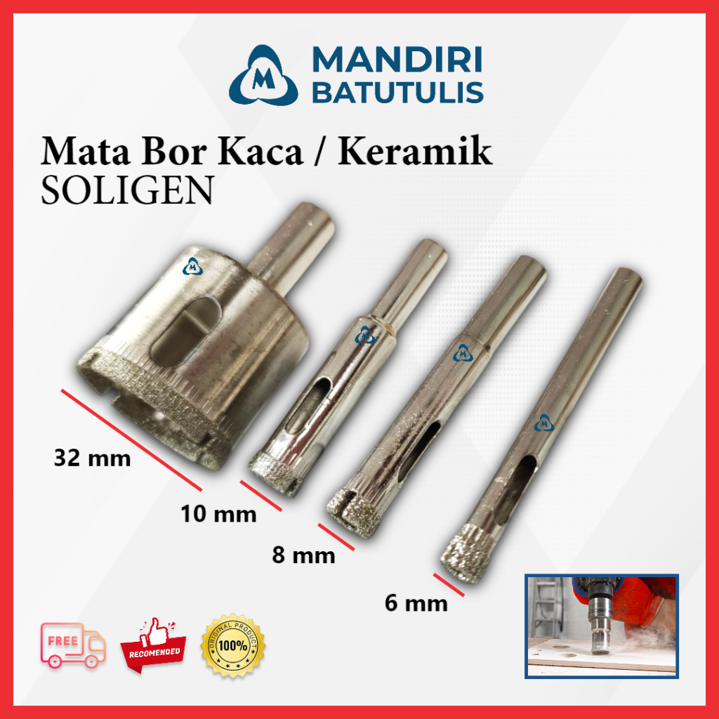 Jual Mata Bor Kaca Granit Keramik Marmer Batu / Diamond Hole Saw ...