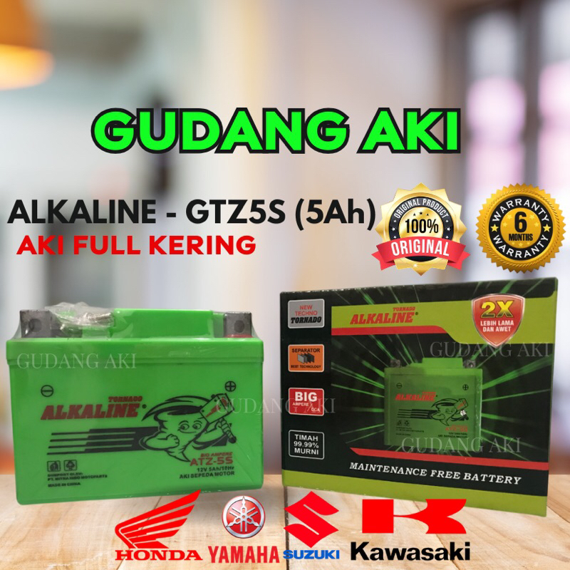 Jual Aki Motor FULL KERING ALKALINE Honda Beat Vario 110 Scoopy Supra X 125 Revo Spacy Blade New ...