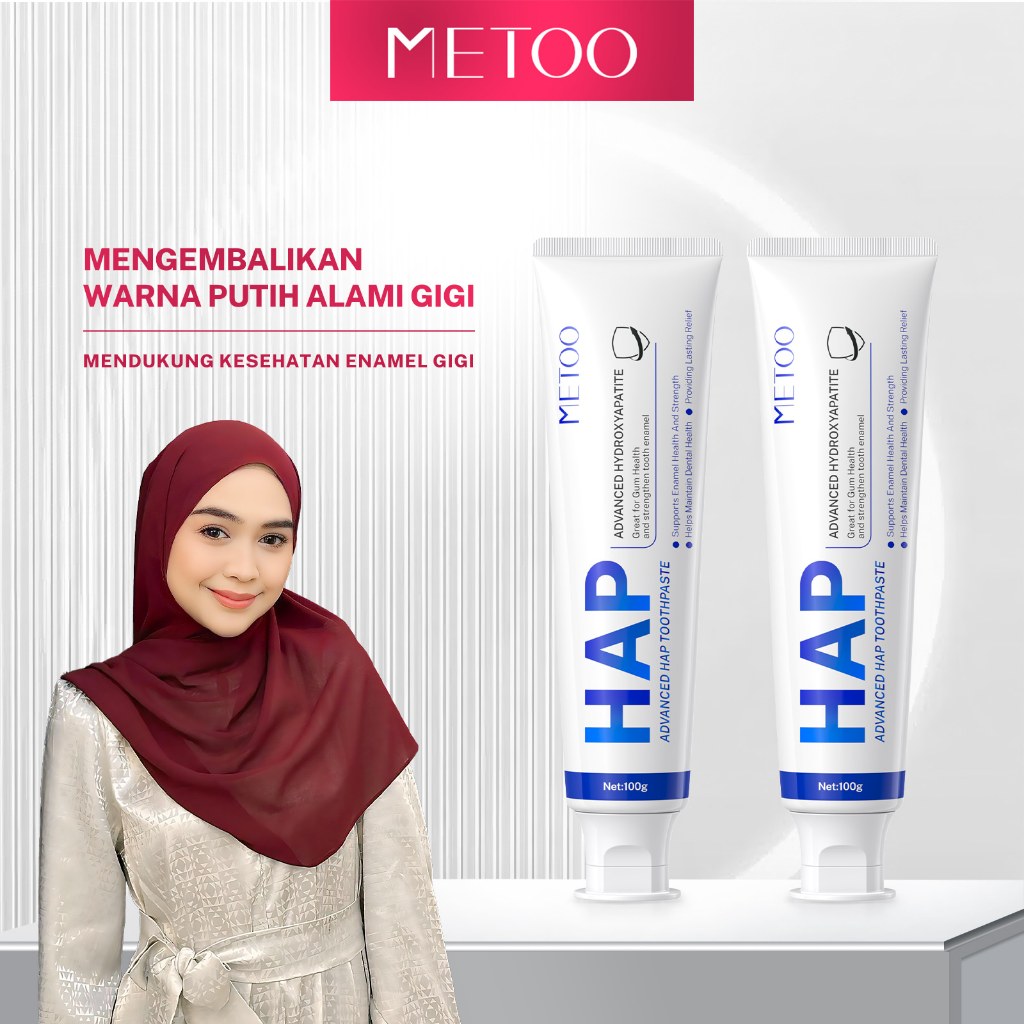 Jual [BPOM]METOO Advanced HAP Toothpaste 100g*2 -Hydroxyapatite / Gigi ...
