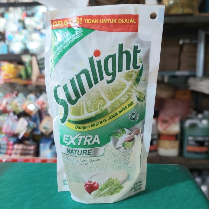 Jual Sunlight 90ml 2000 Sabun Cuci Piring Extra Nature Refil Pouch | Shopee Indonesia
