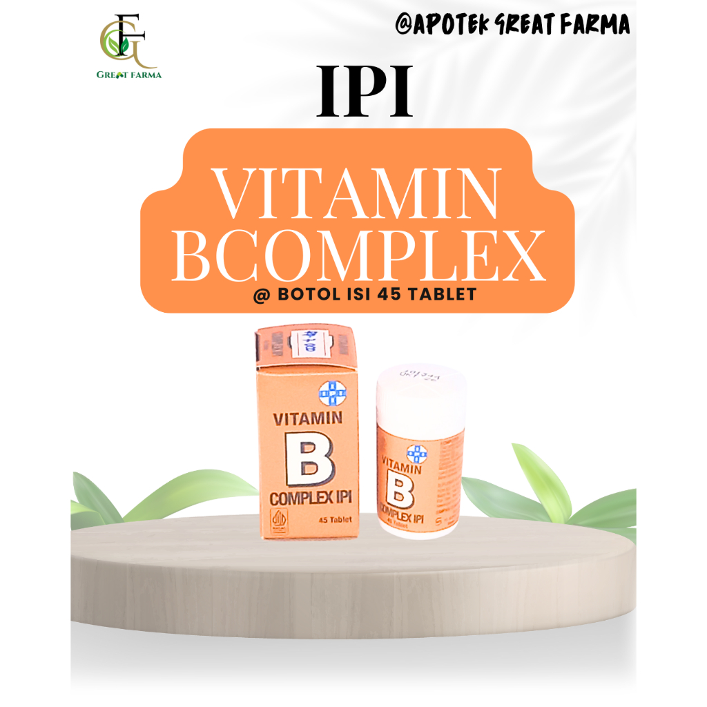 Jual IPI VITAMIN B COMPLEX BOTOL ISI 45 TABLET | Shopee Indonesia