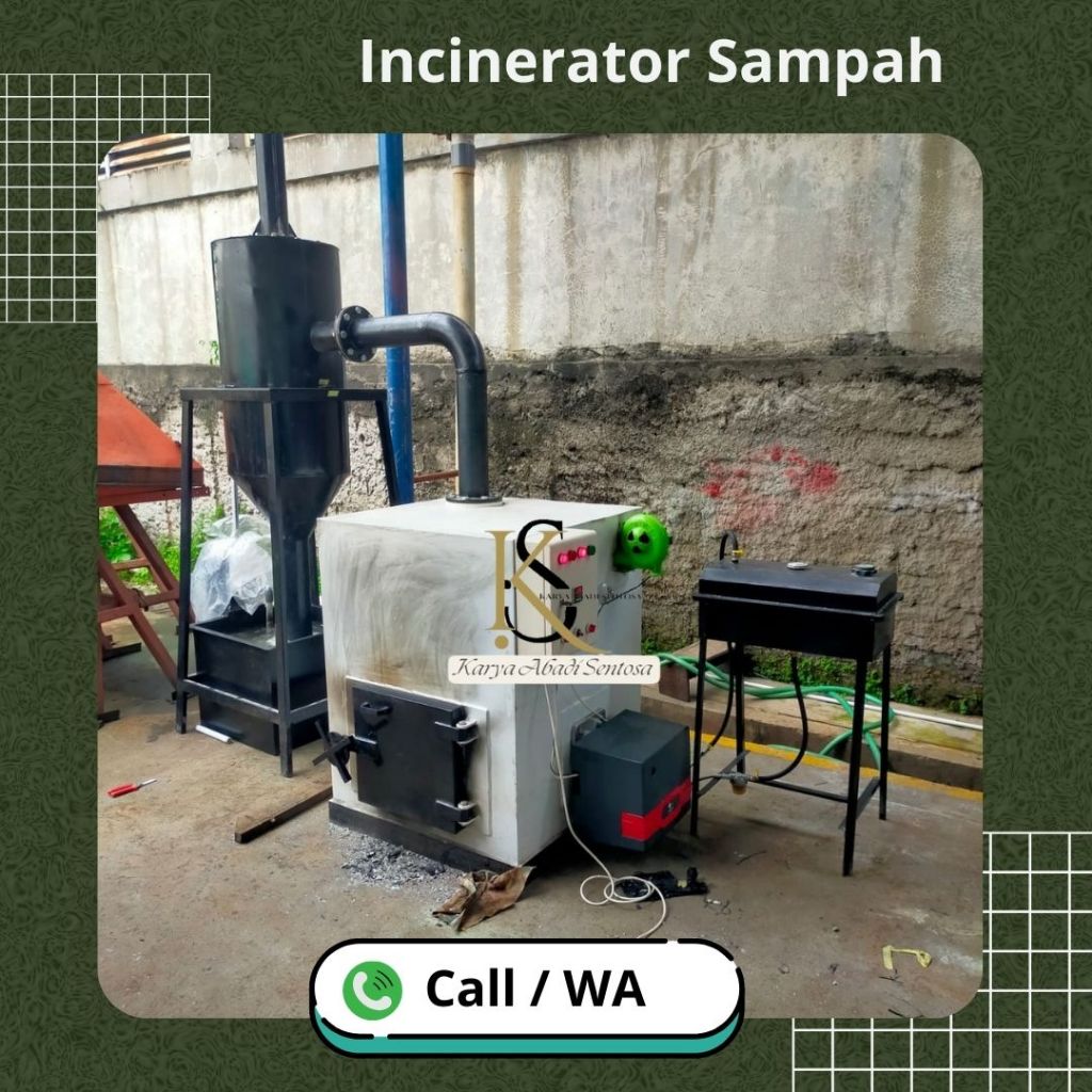 Jual (Tanpa Asap) Incinerator Pelebur Sampah - 5kg sampah/jam | Shopee ...