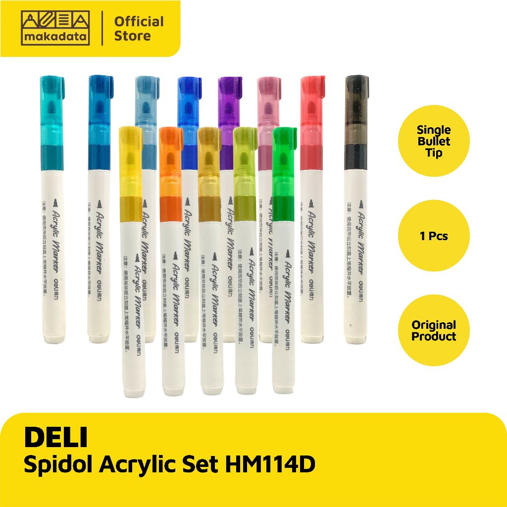 Jual DELI SPIDOL ACRYLIC HM114D (1 PCS) | Shopee Indonesia