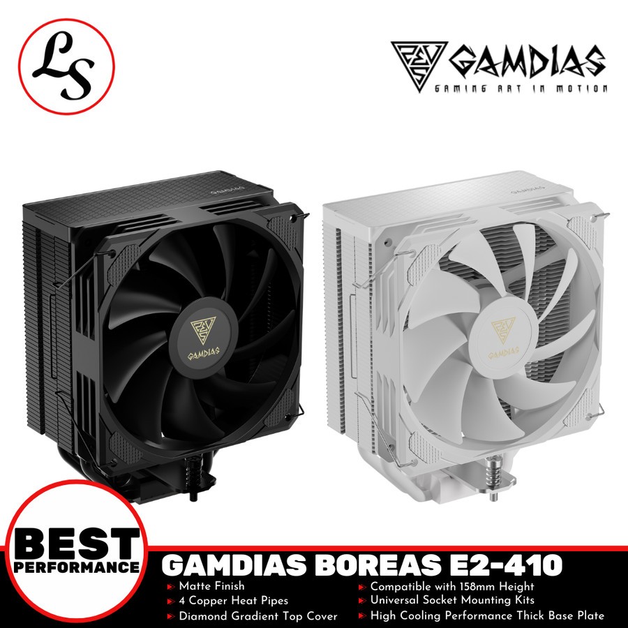 Jual GAMDIAS CPU COOLER Boreas E2 410 Air CPU Cooler | Shopee Indonesia