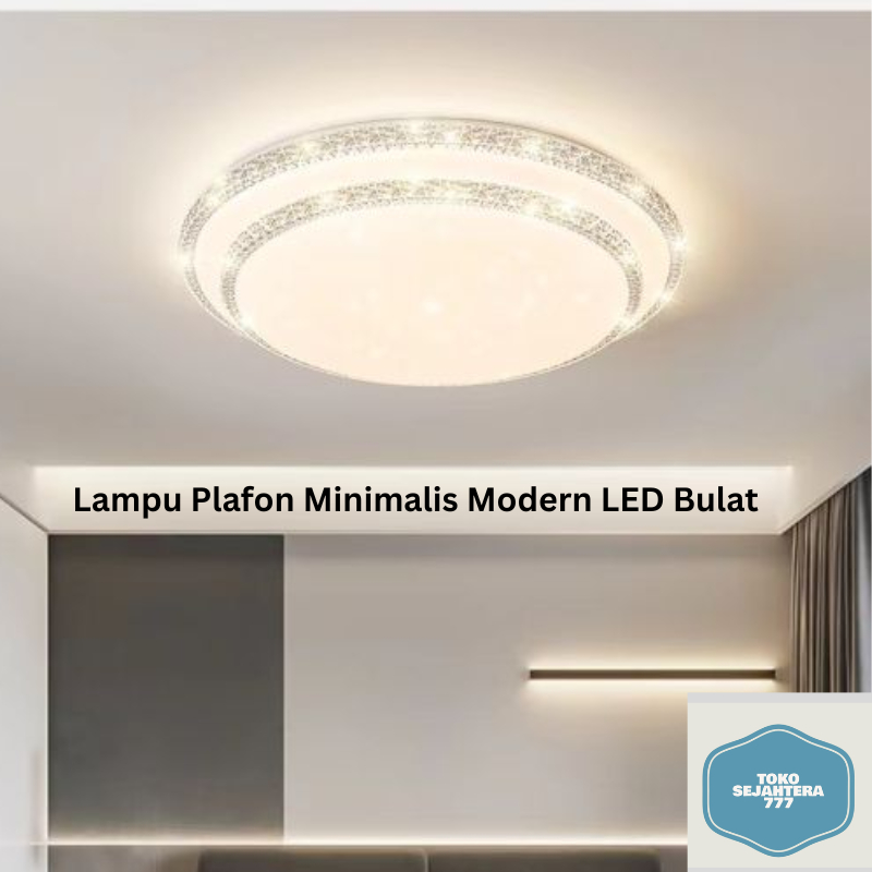 Jual Lampu Plafon Tempel Aesthetic Minimalis Modern LED Bulat 36Watt ...