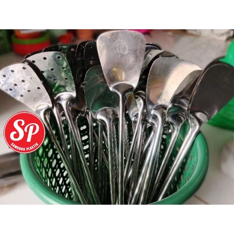 Jual SUTIL WAJAN / SPATULA STAINLESS STEEL / SUKRINJING ALUMINIUM ...