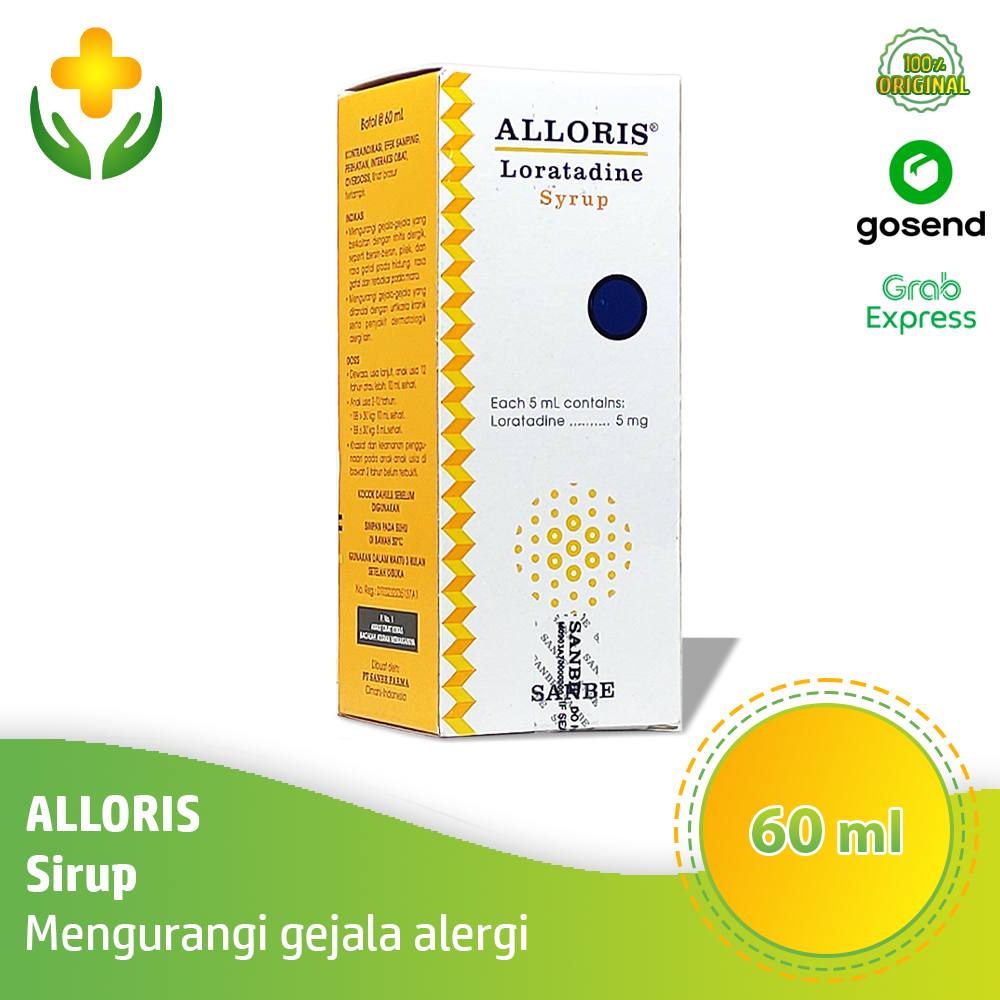 Jual Alloris Sirup 60 ml Obat Alergi Anak Biduran Gatal Hidung Berair ...