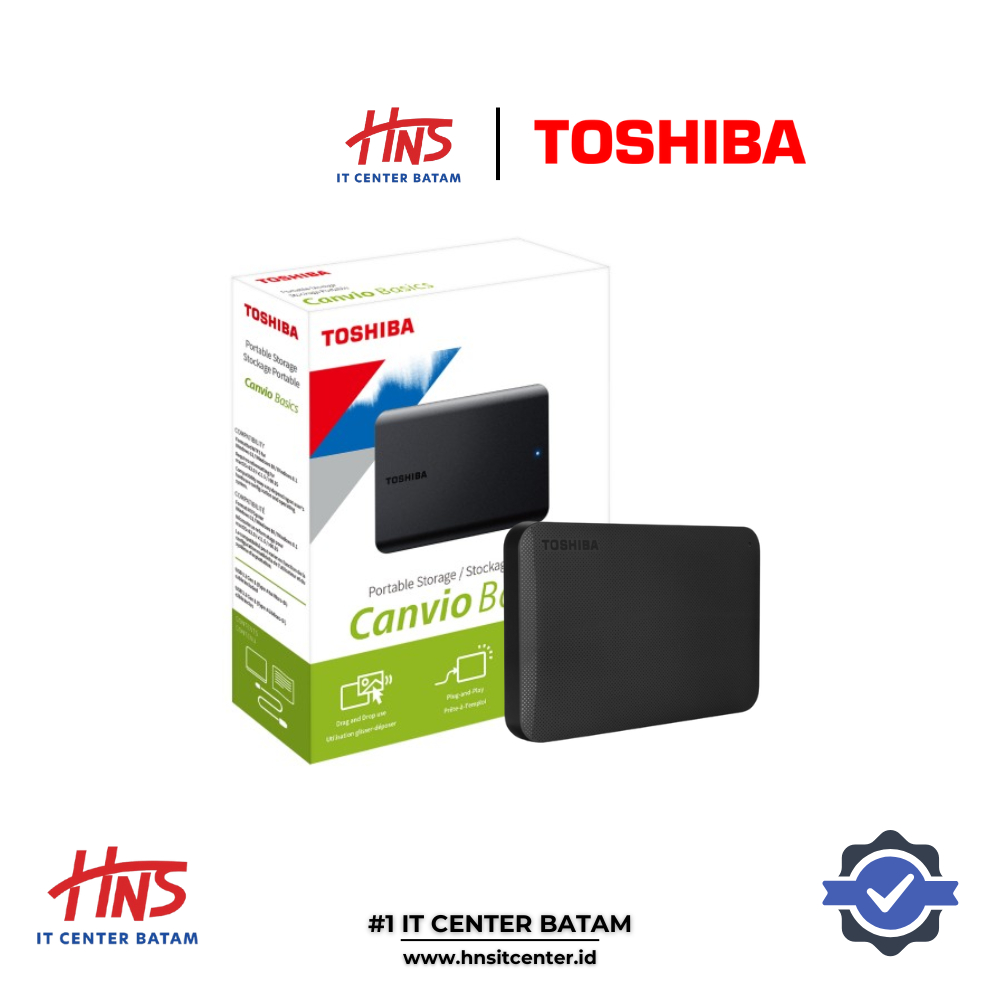 Jual HARDISK EXTERNAL TOSHIBA CANVIO BASIC 2.5″ USB-C – USB 3.2 (1TB – 2TB – 4TB) | Shopee Indonesia