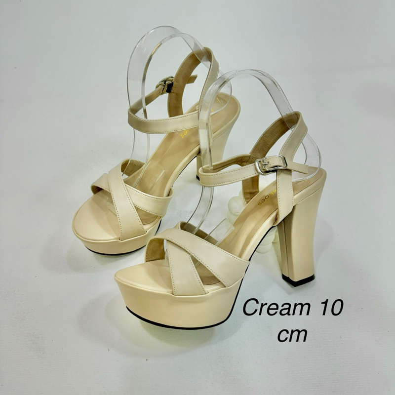 Jual high hells (09)fareno tinggi 10-12 cm hells premiun lokal | Shopee ...