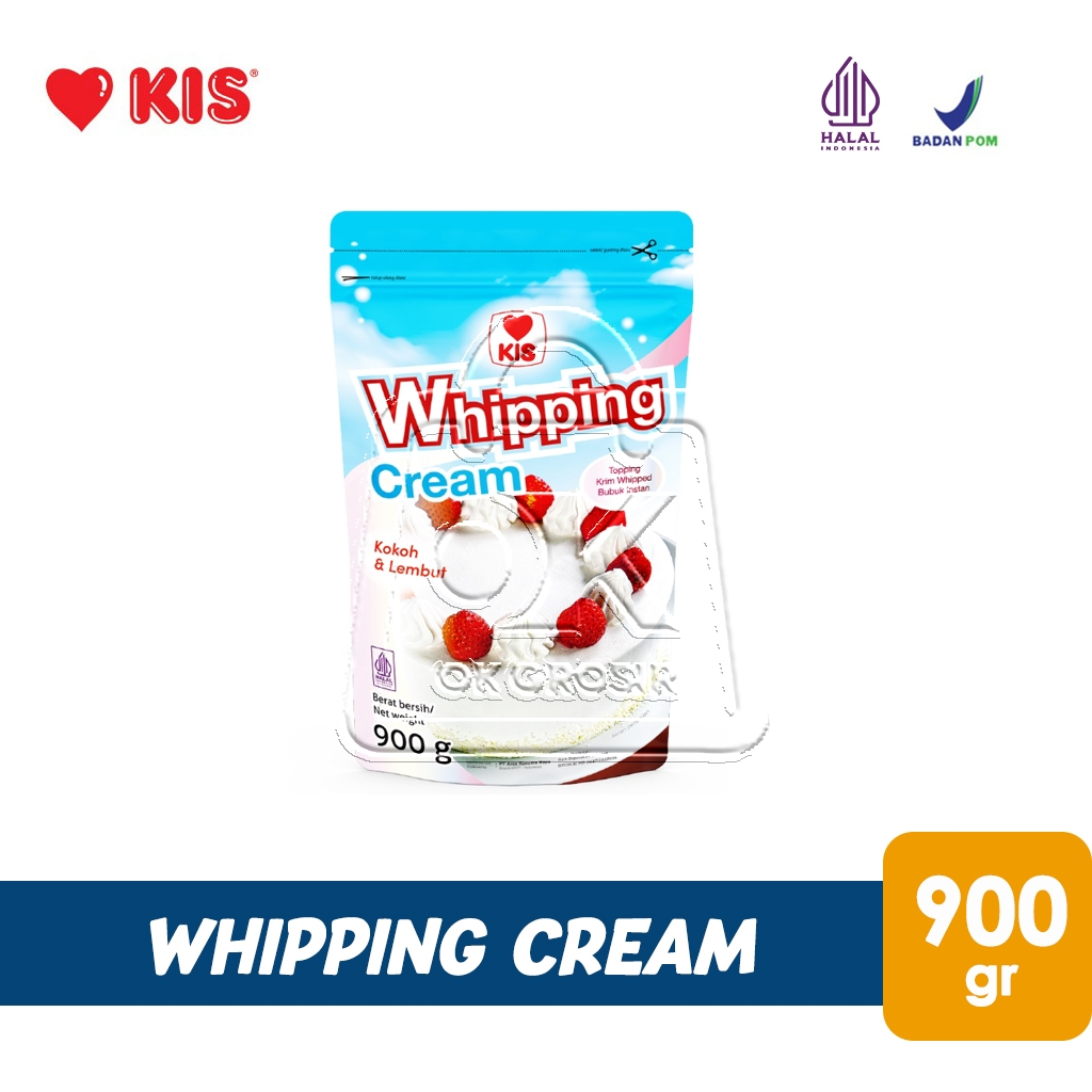 Jual KIS Whipping Cream Powder Bubuk (BESAR 900 gr) | Shopee Indonesia