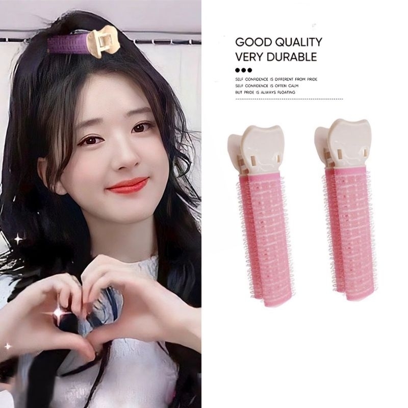 Jual Roll Rambut Jepit Velcro Korea Hair Gulung Jepitan Clip Poni ...