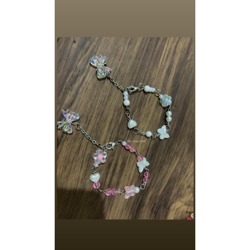 Jual The Sister DIY - Gelang Rantai Manik Cantik Request Custome Warna ...