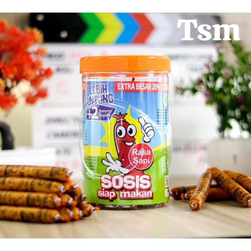 Jual Sosis So Nice Rasa Sapi Kemasan Toples Isi 24 Pcs | Shopee Indonesia