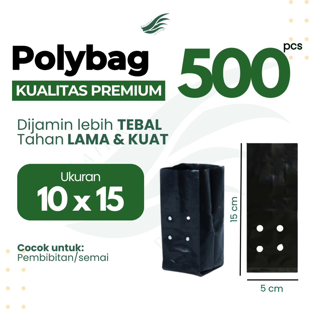 Jual Polybag Semai Bibit 10x15 cm Tebal 500 pcs/lembar - Polibag semai ...