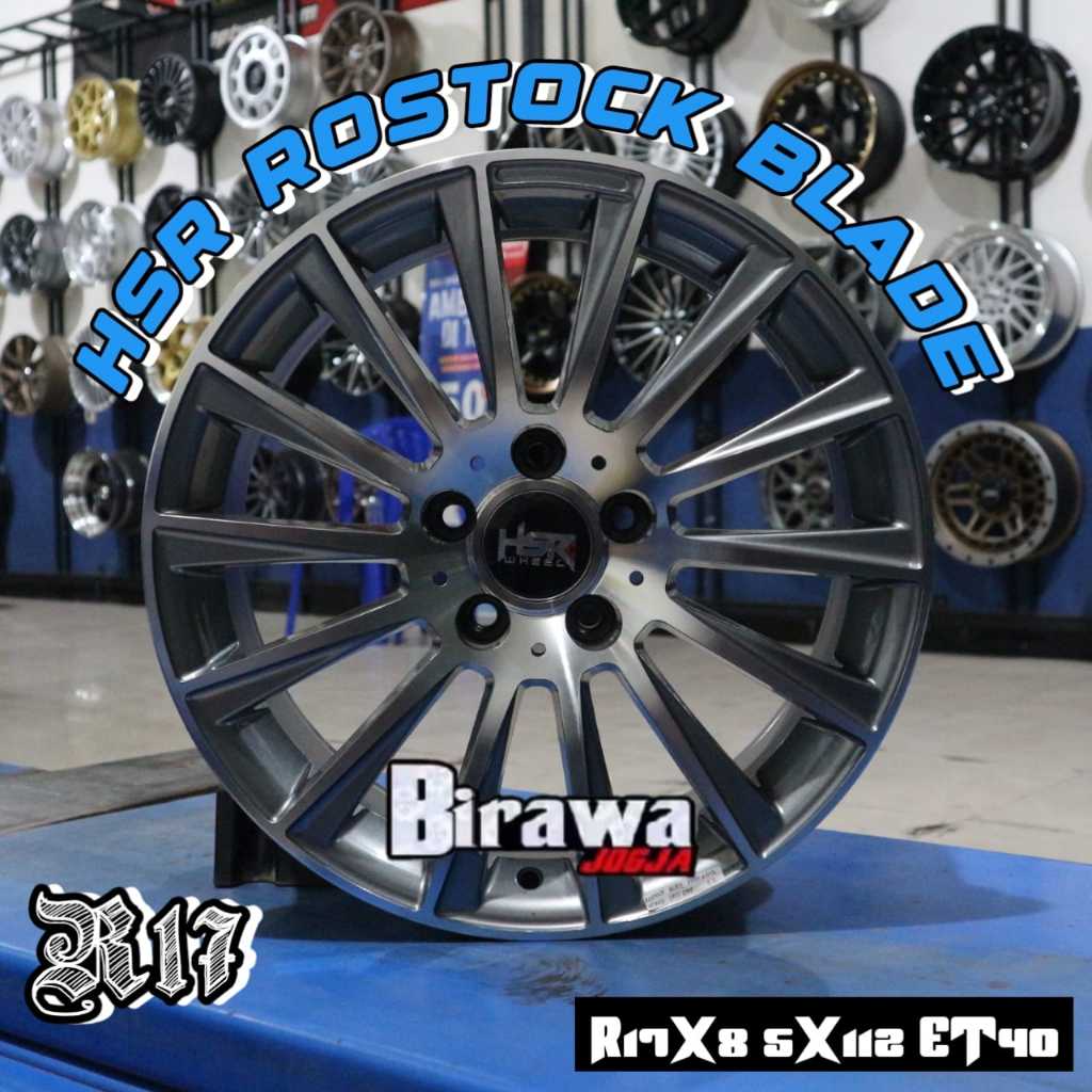 Jual Velg Racing HSR Rostock Blade Ring 17 Baut 5 Untuk Velg Mobil R17 Mercy Audi Innova Mazda ...