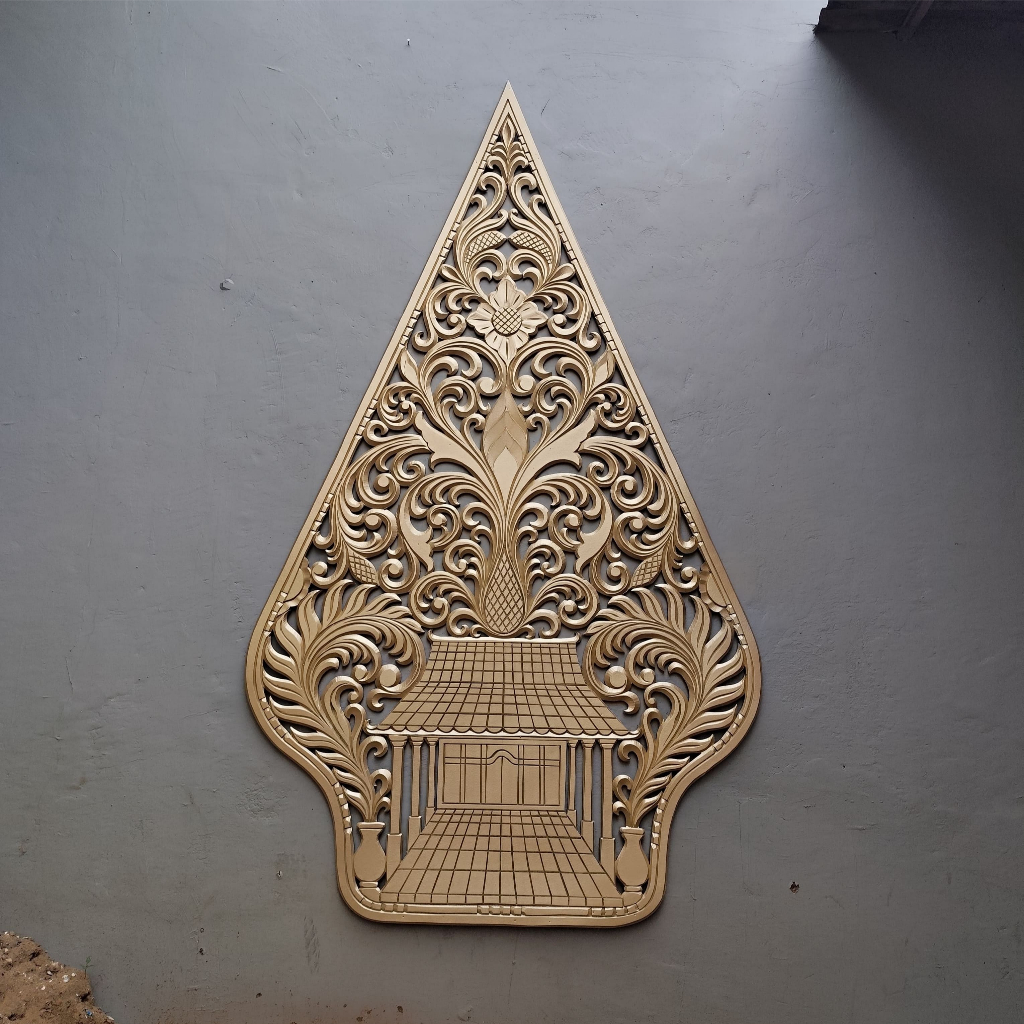 Jual gunungan wayang spon eva dekorasi SPESIAL ADA UKIRAN BINGKAI ...
