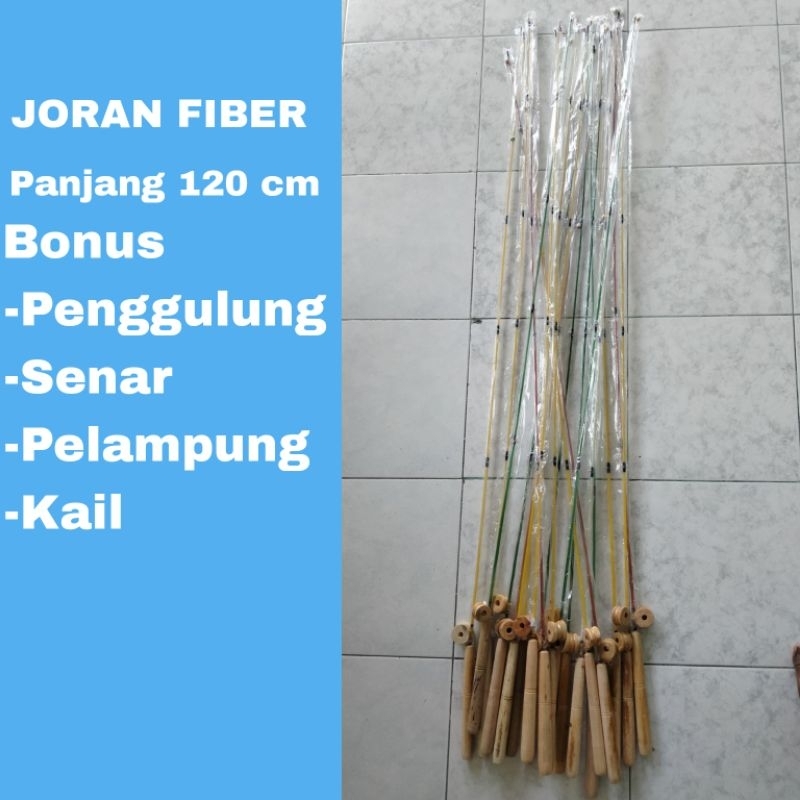 Jual JORAN PANCING WADER FIBER ANAK 1 SET LENGKAP PANJANG 100CM 120CM ...
