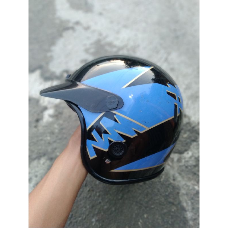 Jual HELM JADUL YAMAHA RX KING HITAM BIRU + BIAYA ADMIN SHOPEE | Shopee ...