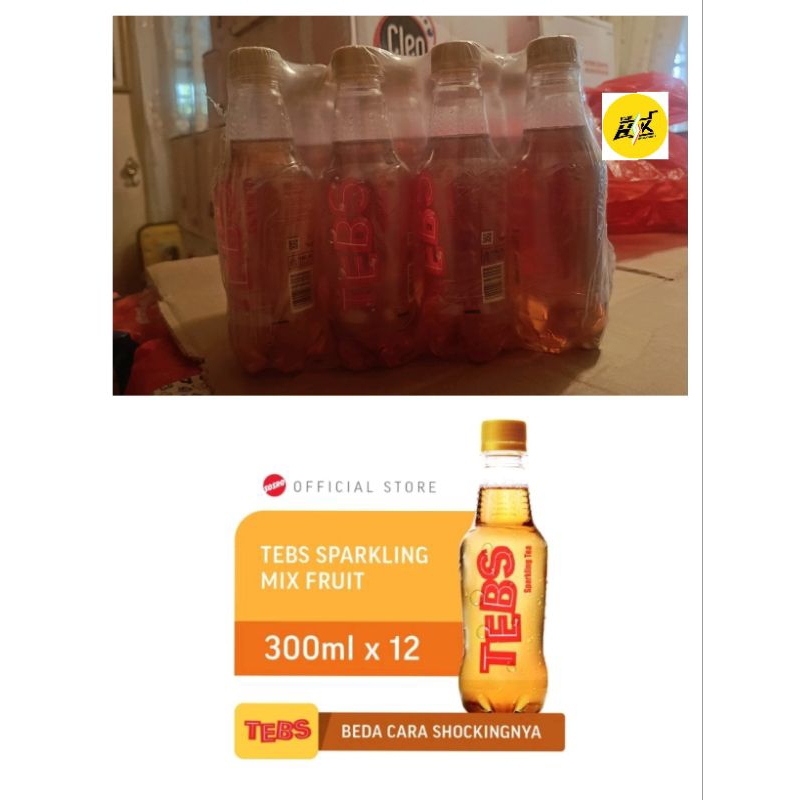 Jual TEBS BOTOl UKURAN 300 ML (1 PACK ISI 12 BOTOL) | Shopee Indonesia