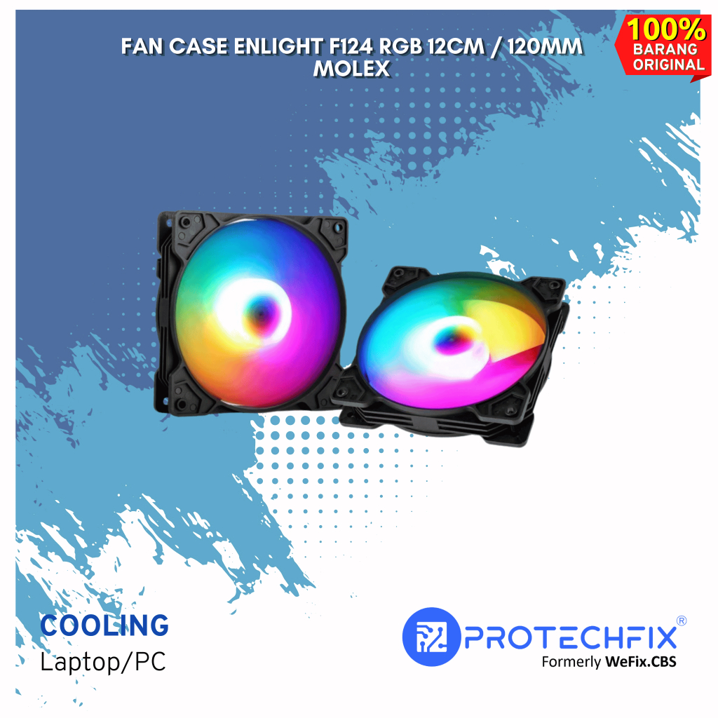 Jual FAN CASE ENLIGHT F124 RGB 12CM / 120MM MOLEX | Shopee Indonesia