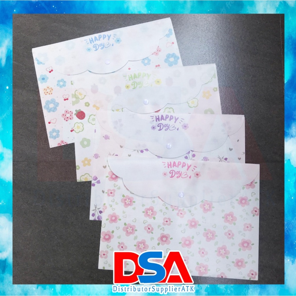 Jual DSA - MAP KANCING FLOWER CUTE MAP KANCING DOKUMEN FILE CUTE ...