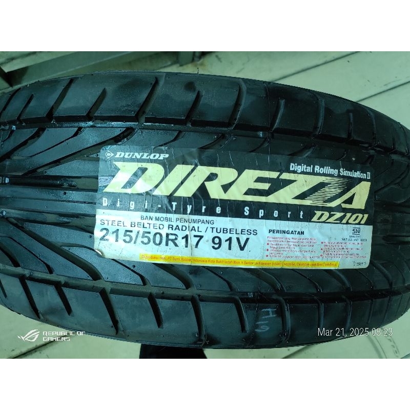 Jual Ban Dunlop Direzza DZ101 215/50 R17 | Shopee Indonesia