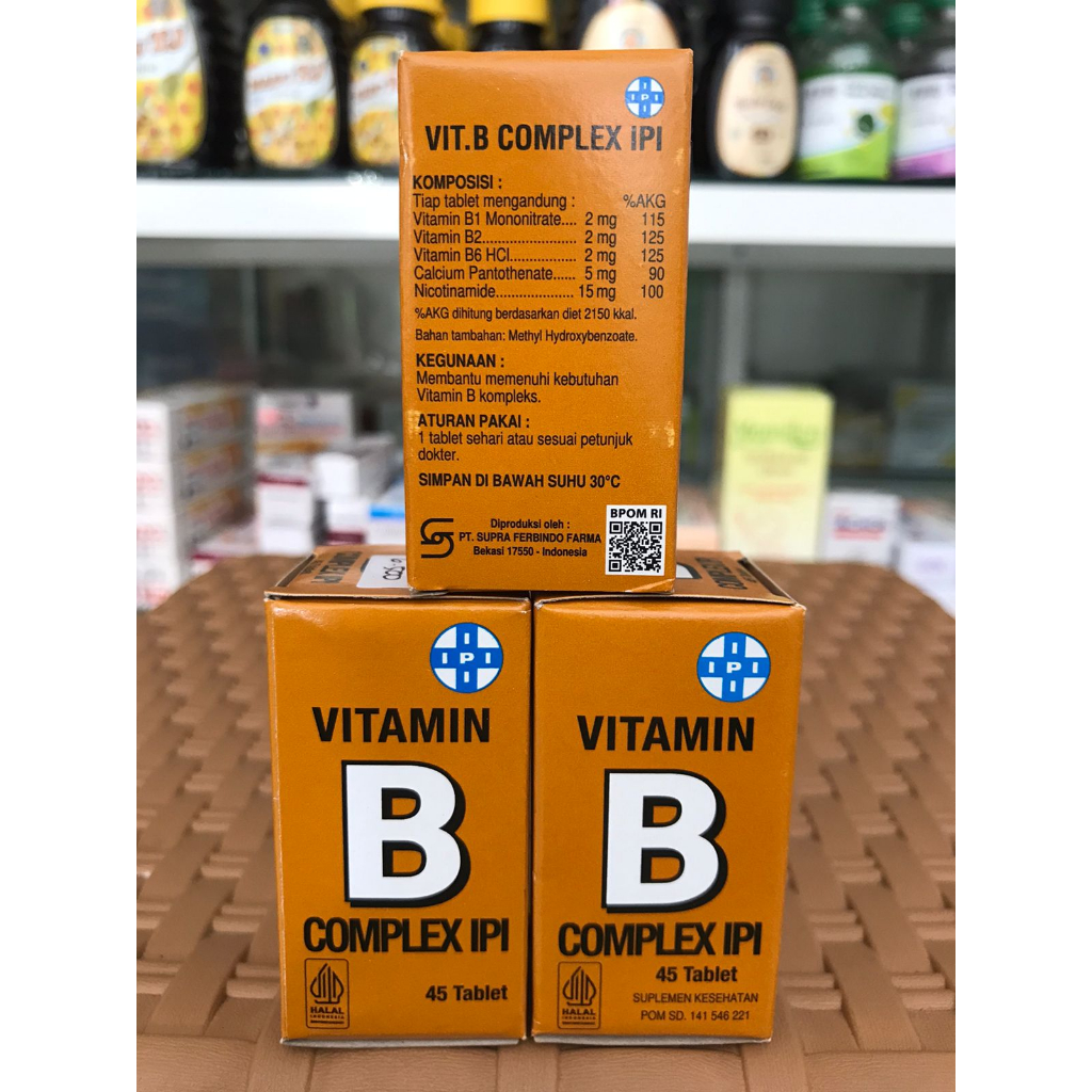 Jual Vitamin B Complex IPI untuk Kebutuhan Vitamin B Kompleks (45 Tablet) | Shopee Indonesia