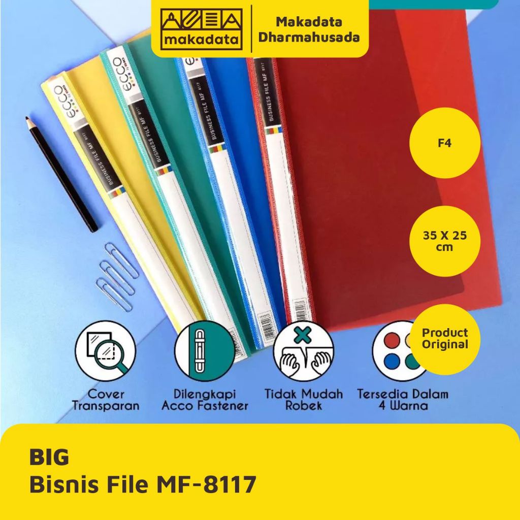 Jual BUSINESS | BISNIS FILE BIG UKURAN F4 MF-8117 (1 PCS) | Shopee ...