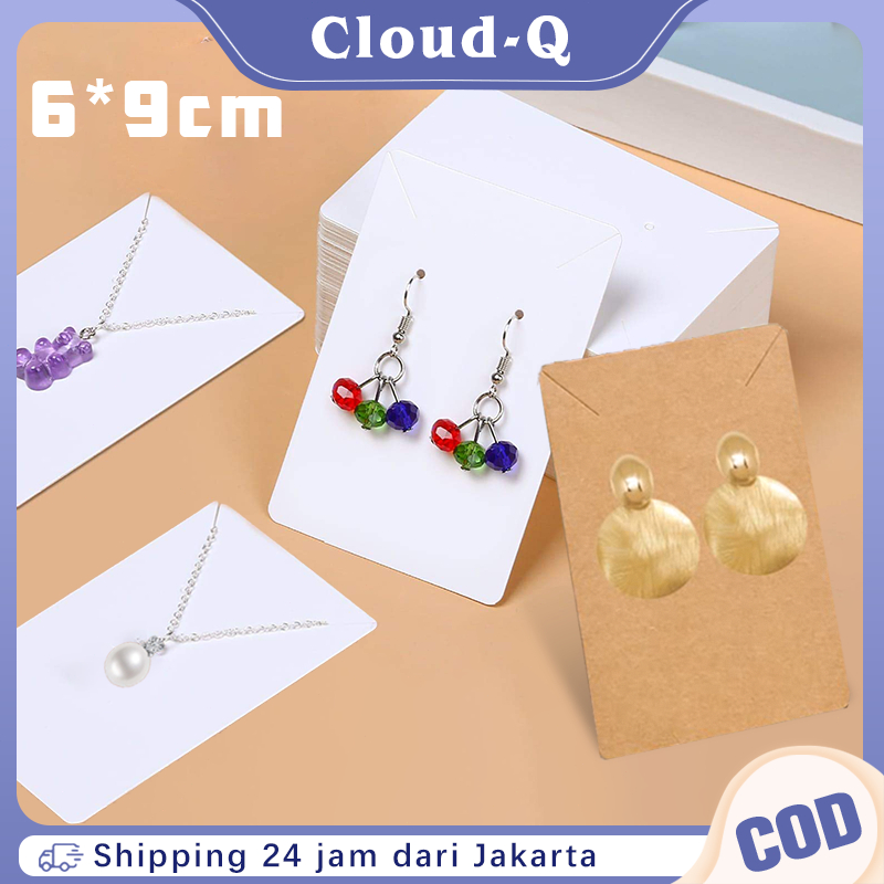 Jual Hangtg Anting Dan Kalung 100pcs Kertas Display Anting Tempat ...
