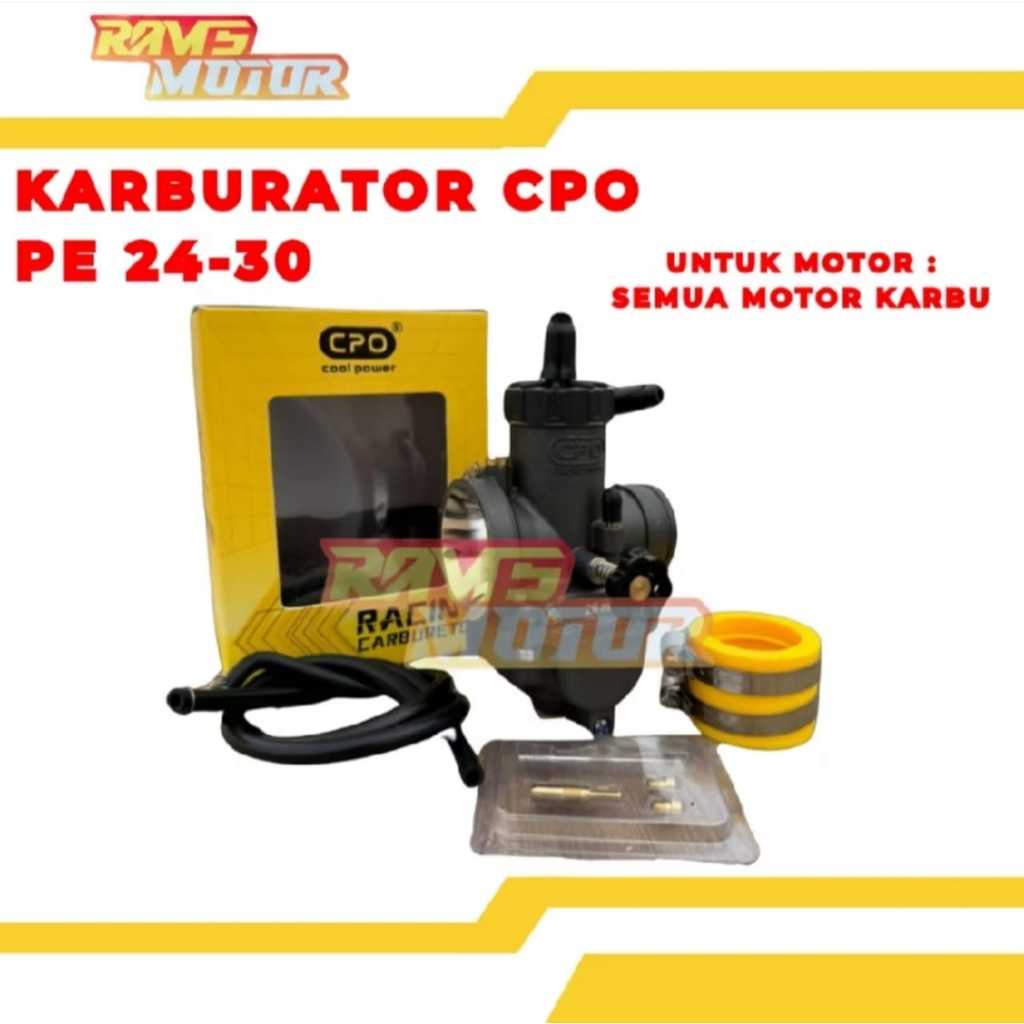 Jual Karbu PE CPO 24 26 28 30 GEN 2 COOL POWER RACING All Motor Karbu RAMS MOTOR | Shopee Indonesia