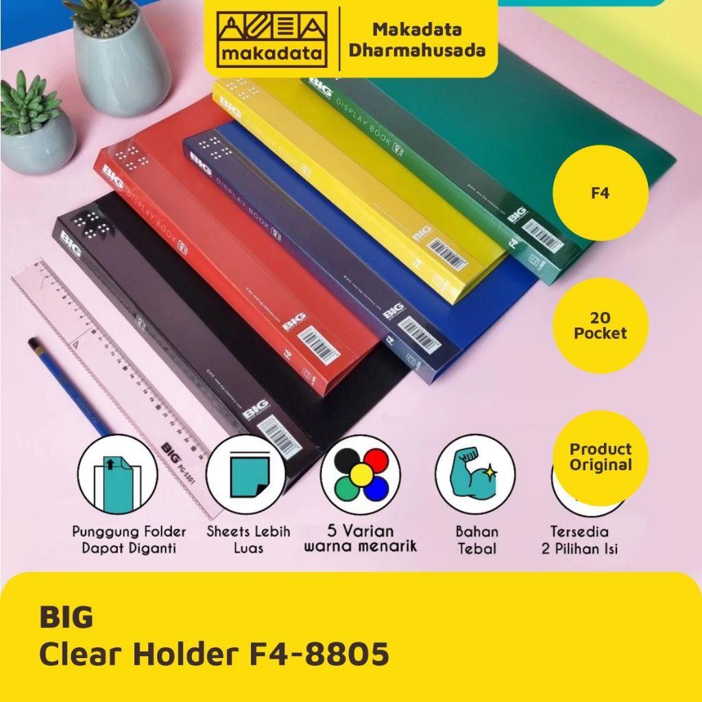 Jual MAP HOLDER | CLEAR HOLDER BIG UKURAN F4 20 POCKET 8805 (1PCS ...