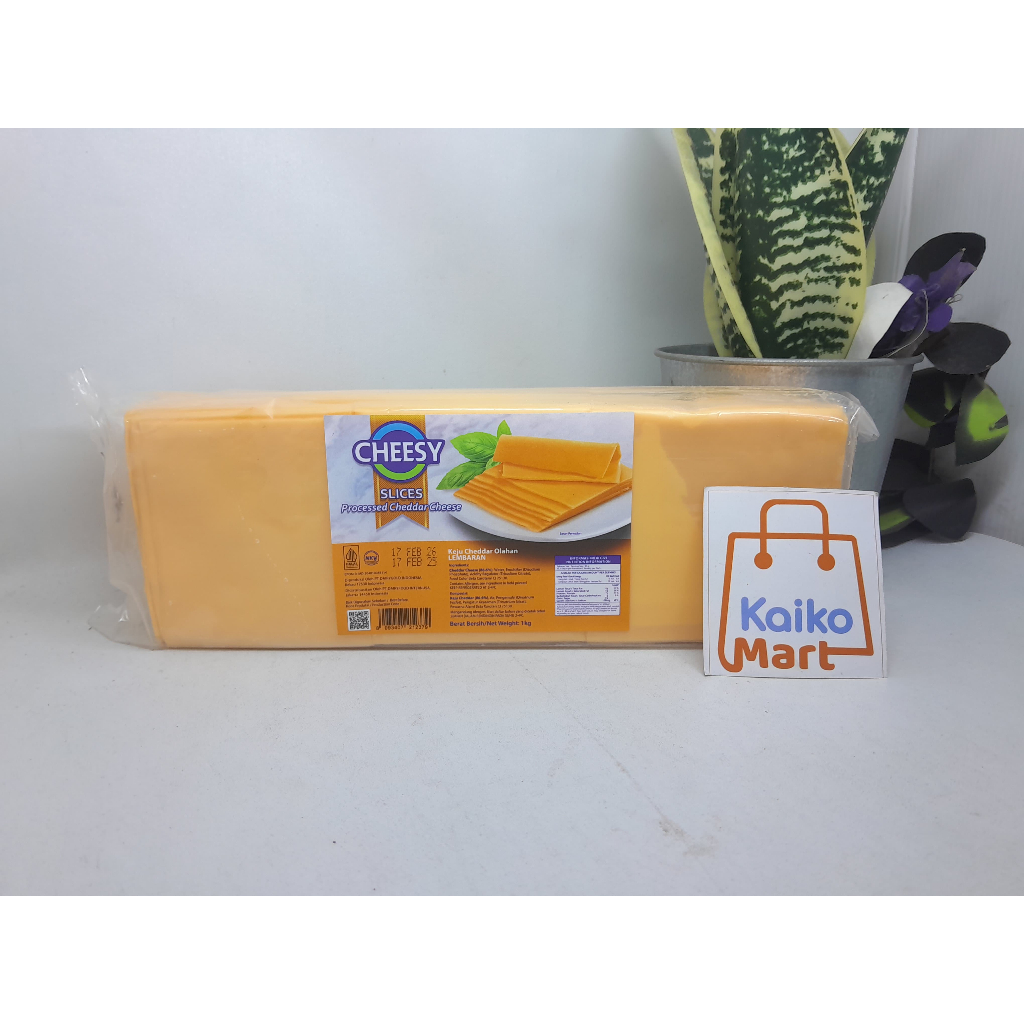 Jual CHEESY SLICE CHEDDAR CHEESE ORANGE 1KG | Shopee Indonesia